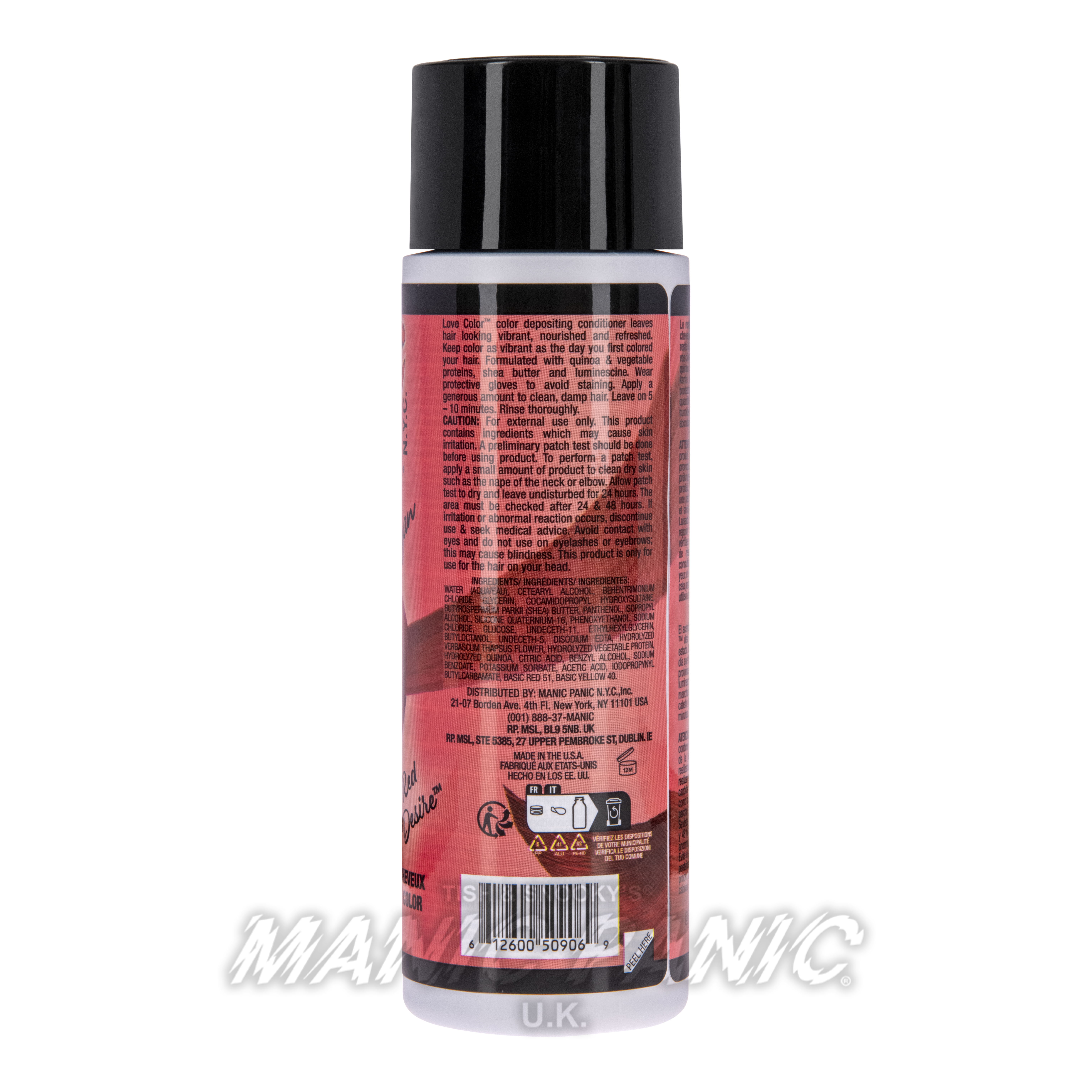 Red Desire Colour Depositing Conditioner | Manic Panic UK