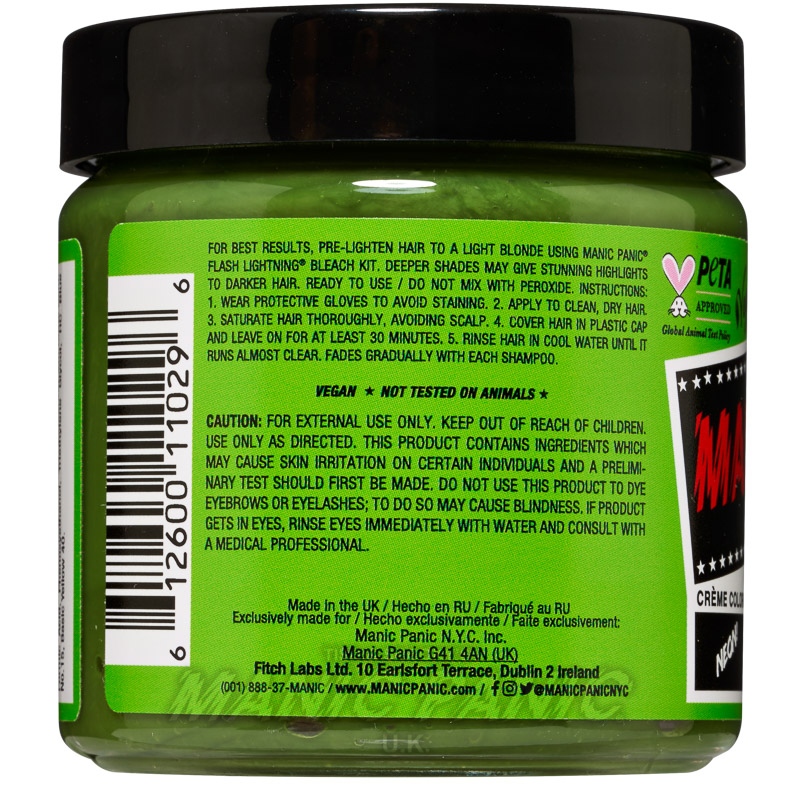 Electric Lizard High Voltage Classic Hair Dye | Manic Panic UK