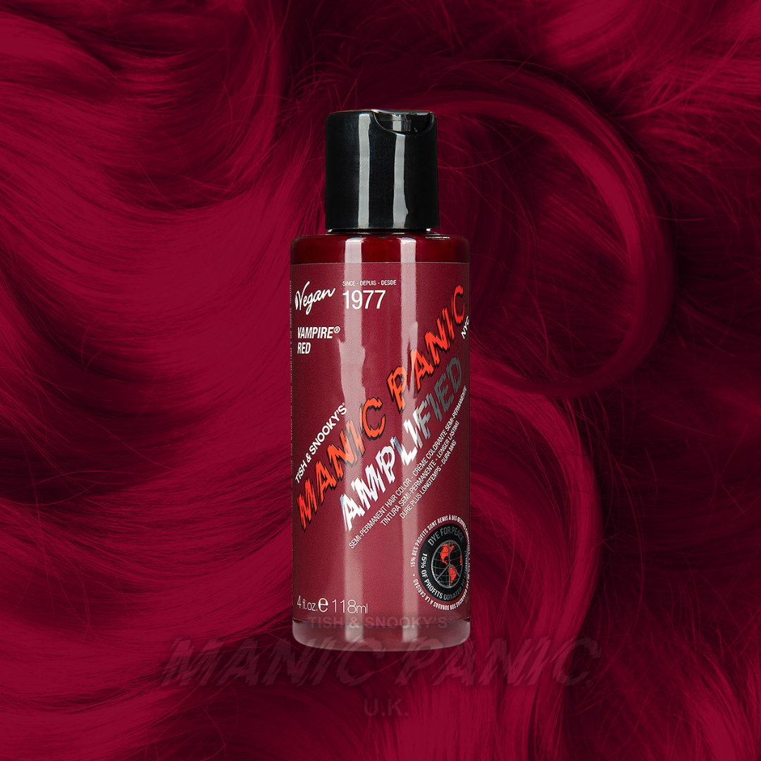 Vampire Red Amplified Hair Colour | Manic Panic UK