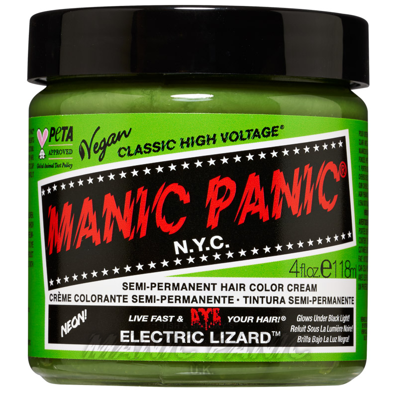 Electric Lizard High Voltage Classic Hair Dye | Manic Panic UK