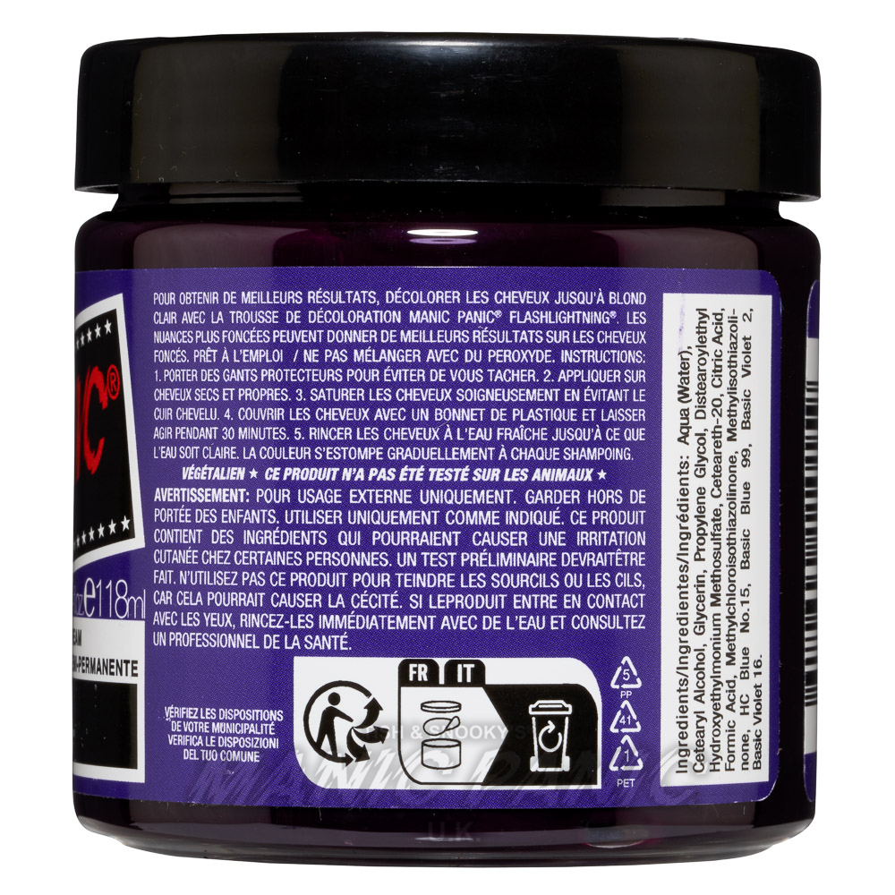 Deep Purple Dream High Voltage Classic Hair Dye | Manic Panic UK