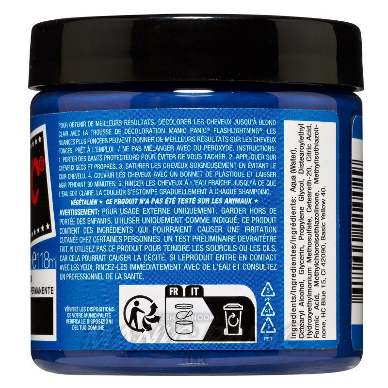 Atomic Turquoise High Voltage Classic Hair Dye | Manic Panic UK