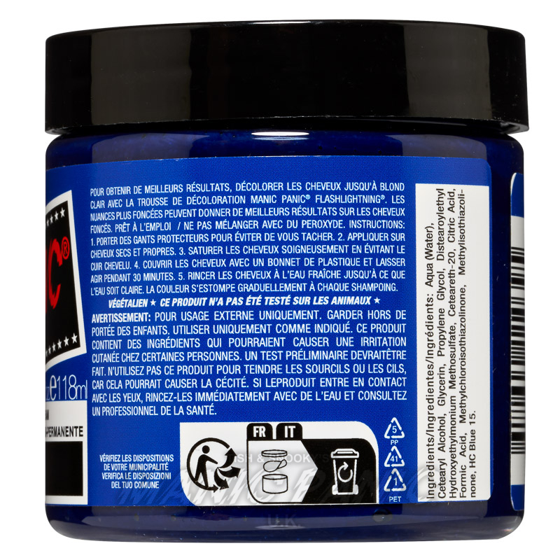 Rockabilly Blue High Voltage Classic Hair Dye | Manic Panic UK
