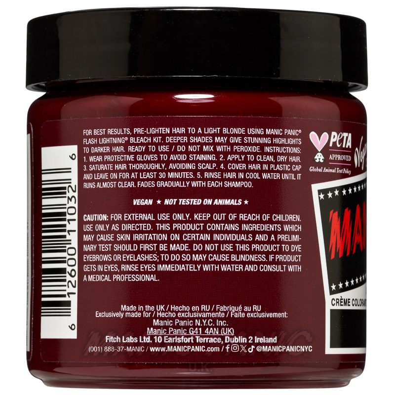 manic panic vampire red uk